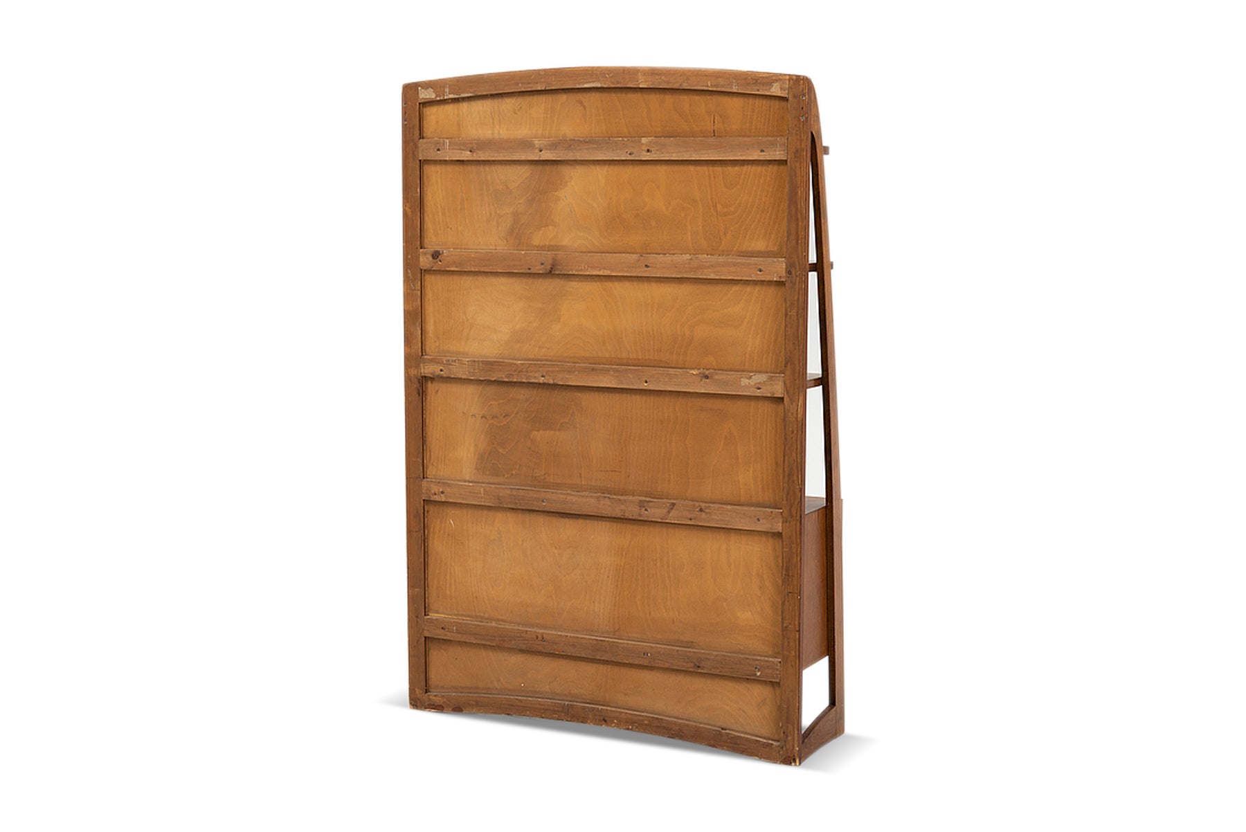 ORGANIC SWEDISH MODERN STAINED BEECH BOOKCASE