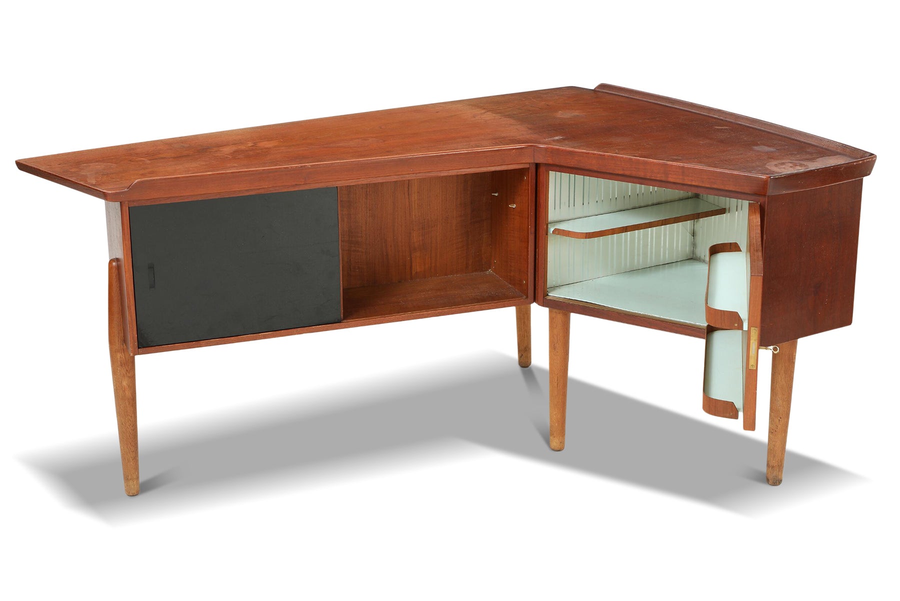 ATOMIC REVERSE BOOMERANG EXECUTIVE DESK WITH BAR
