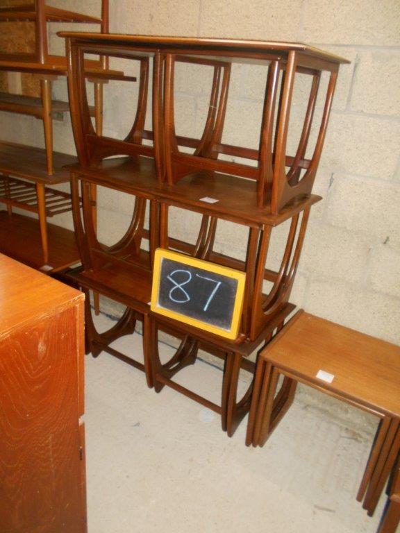 SET OF LONG G PLAN ASTRO NESTING TABLES #4