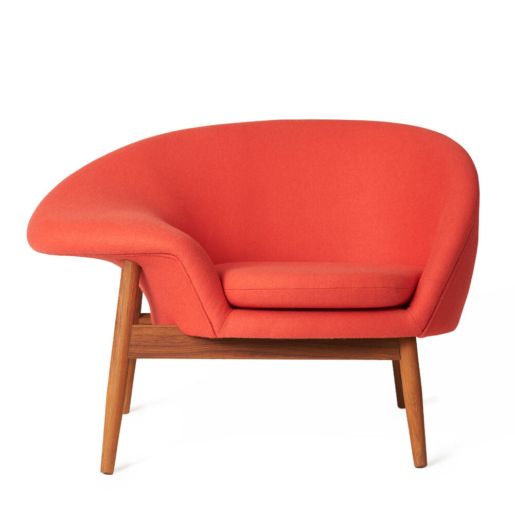 FRIED EGG LOUNGE CHAIR - LEFT BY HANS OLSEN - FABRIC
