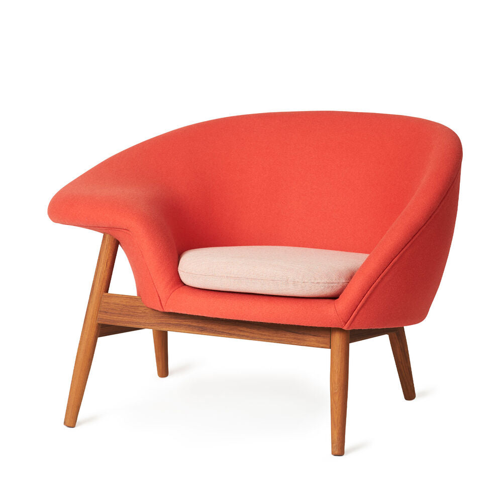 FRIED EGG LOUNGE CHAIR - LEFT BY HANS OLSEN - FABRIC