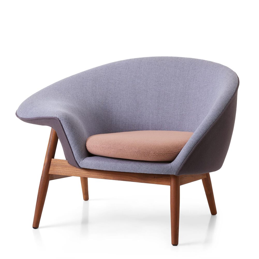 FRIED EGG LOUNGE CHAIR - LEFT BY HANS OLSEN - FABRIC