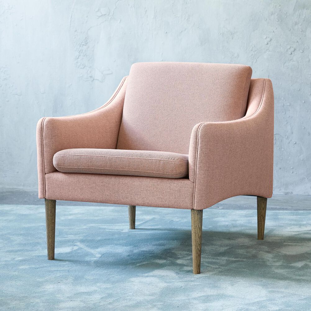 MR. OLSEN LOUNGE CHAIR - SMOKED BY HANS OLSEN - FABRIC