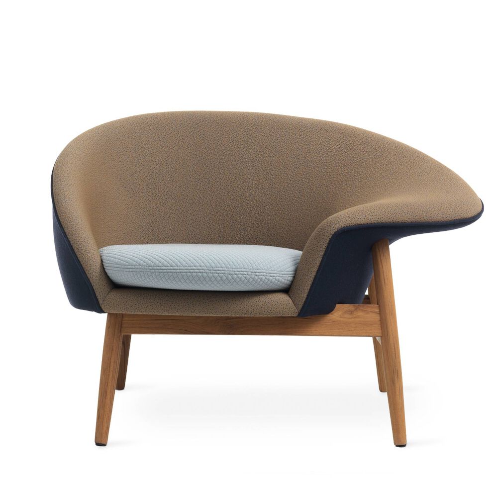 FRIED EGG LOUNGE CHAIR - RIGHT BY HANS OLSEN - FABRIC