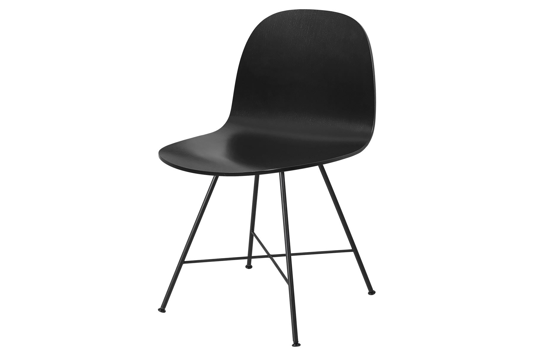 Minimalist Center Base Dining Chair - Unupholstered