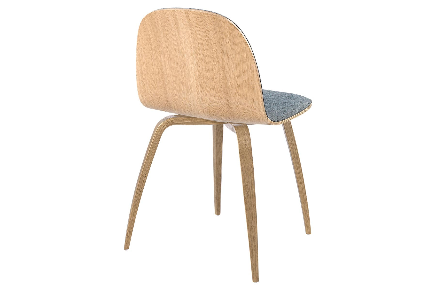 Elegant Front Upholstered Dining Chair - Wood Base– Mid Century Mobler