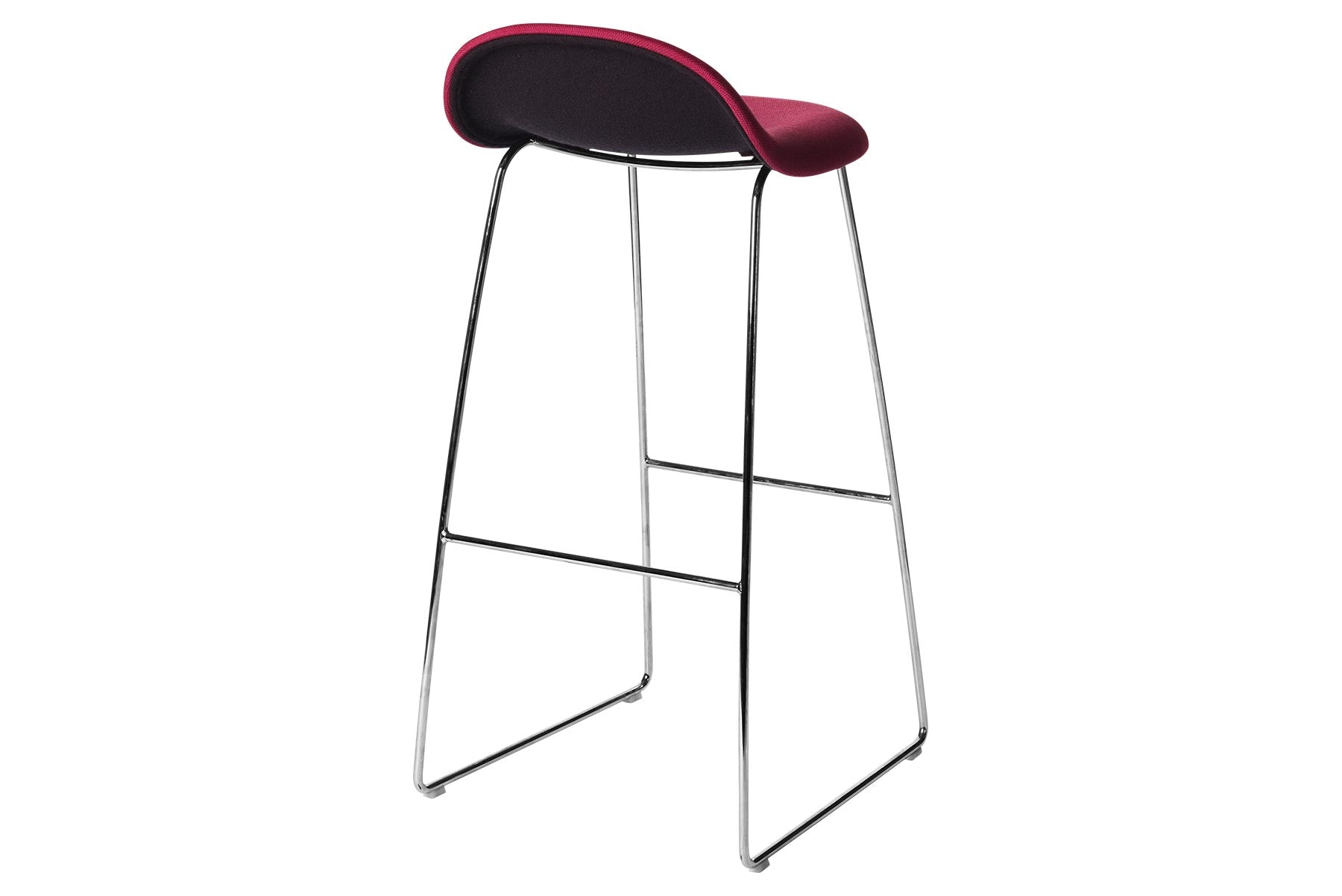 3D BAR STOOL - FULLY UPHOLSTERED - SLEDGE BASE