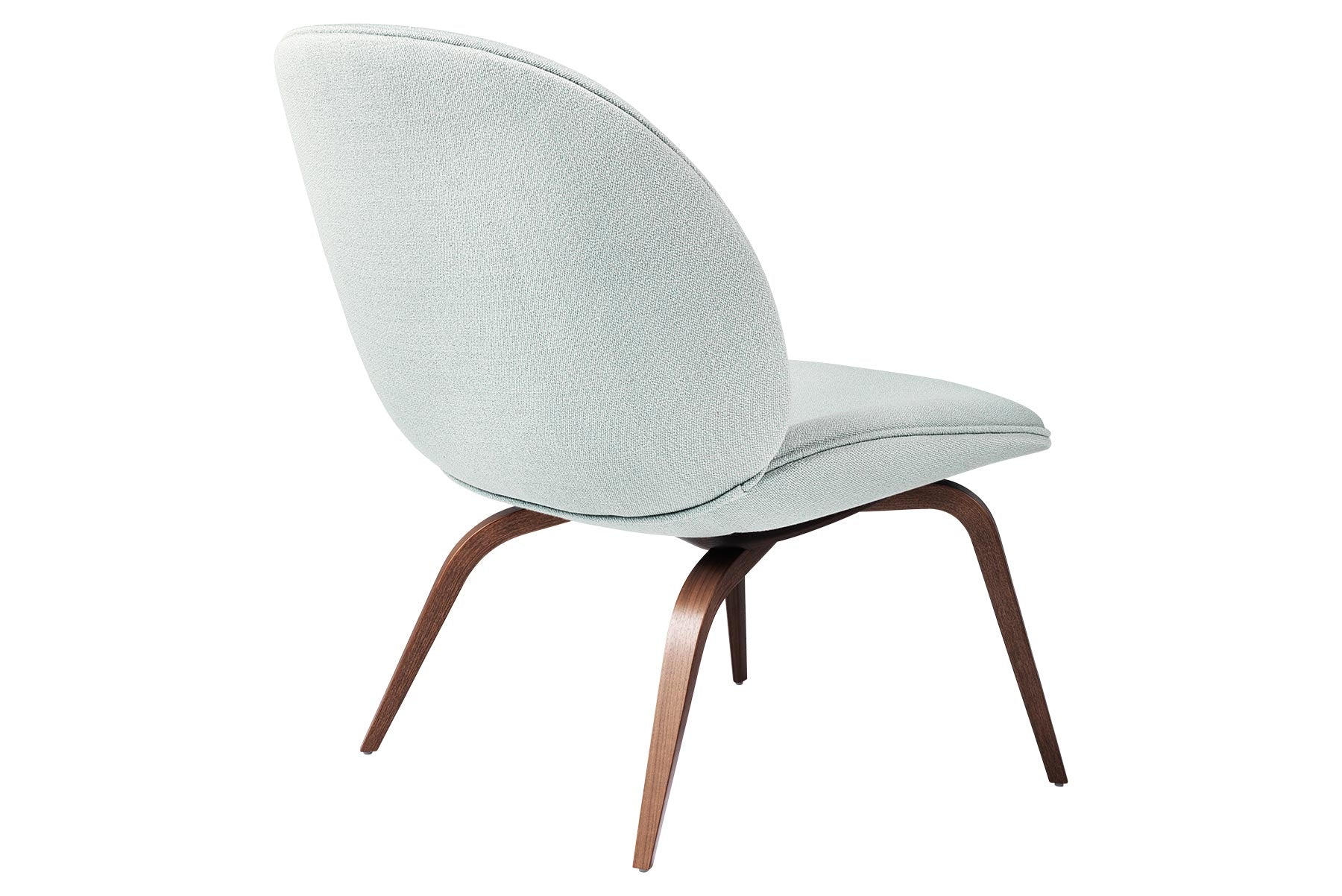 BEETLE LOUNGE CHAIR - FULLY UPHOLSTERED - WOOD BASE
