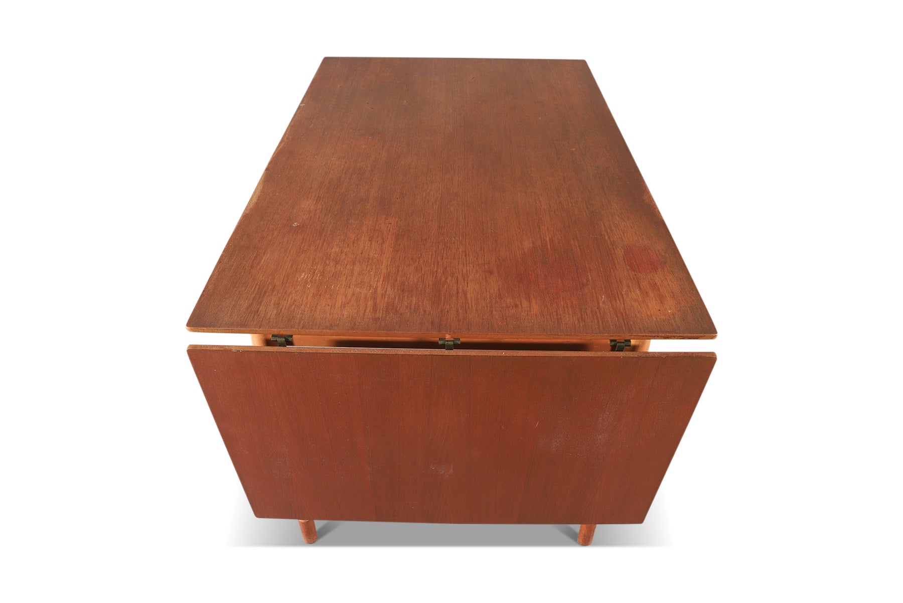 Danish Drop Leaf Table: Teak and Beech Craftsmanship